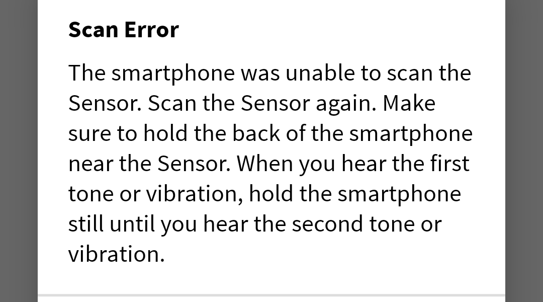 LibreLink y sensor Libre 2 con error - Diabetes Foro