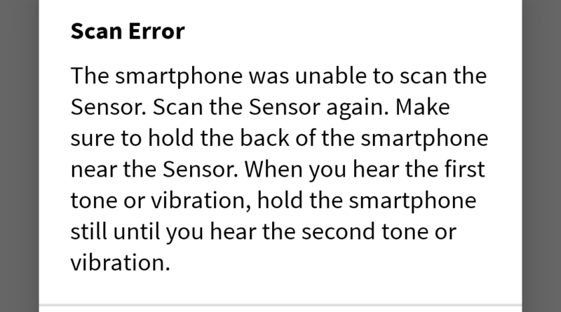 LibreLink y sensor Libre 2 con error - Diabetes Foro
